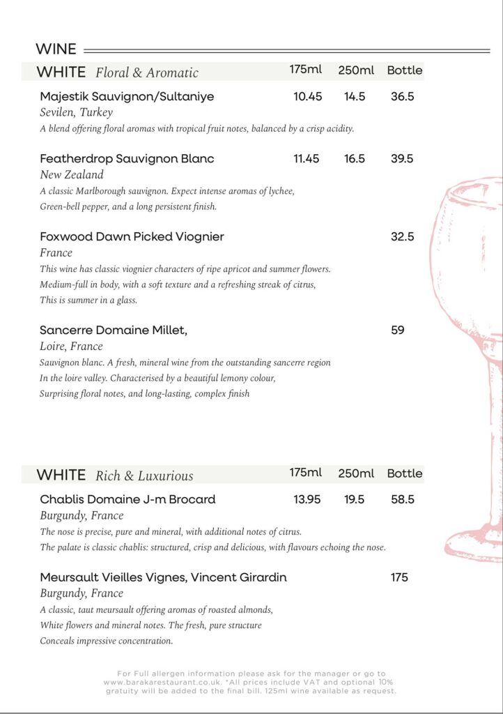 Drinks – Baraka